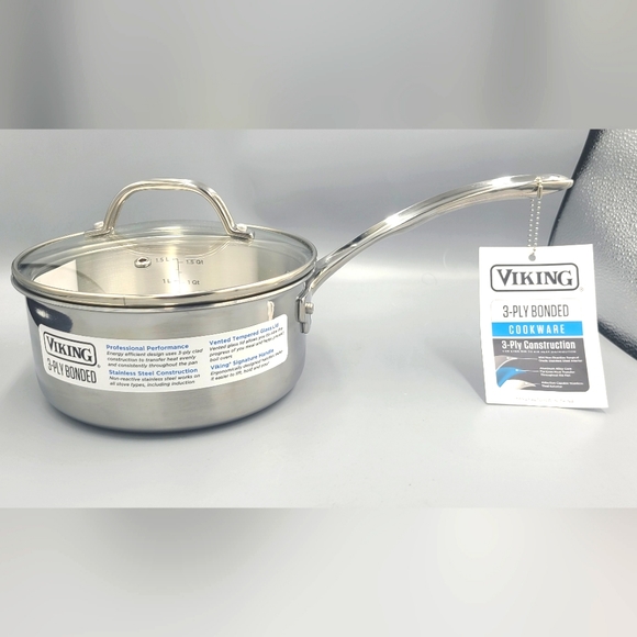 Viking | Kitchen | New Viking 3ply Stainless Steel 225 Qt Sauce Panpot ...
